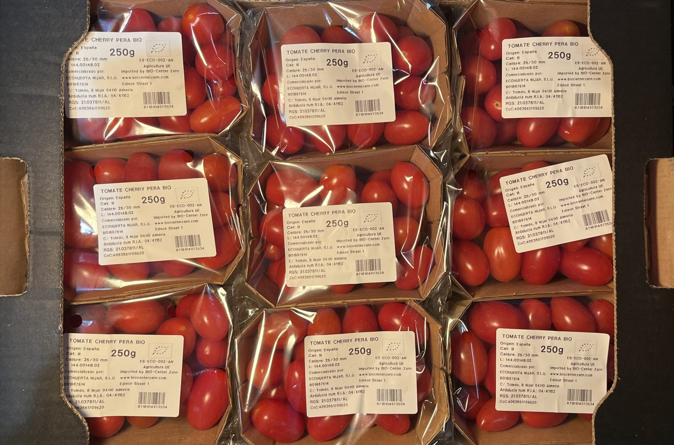 Tomatoes Cherry Plum Pre-Pack - Langridge Organic Products Ltd